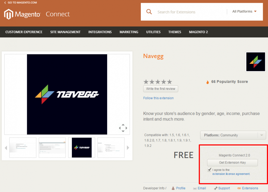 Magento plugin | Navegg